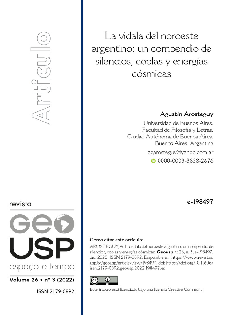 La vidala: música y geografía del noroeste | PDF | Imperio Inca ...