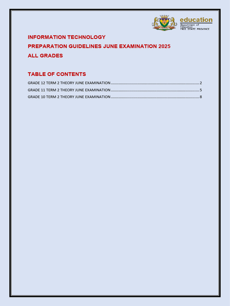 All Theory It Preparation Guidelines | PDF | Computer Network | Databases