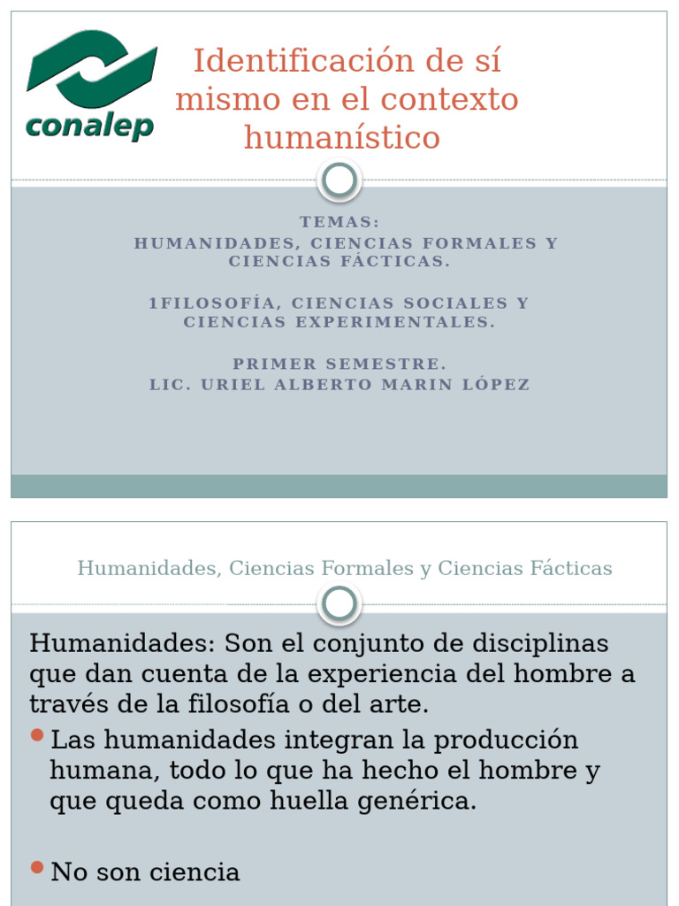 Identificación de Sí Mismo en El Contexto Humanístico | PDF | Science ...