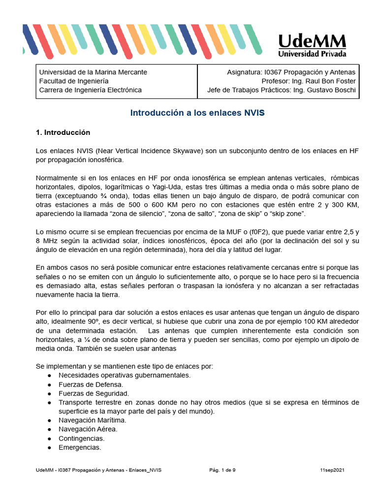 Enlaces NVIS | PDF | Antena (Radio) | Ingeniería en telecomunicaciones