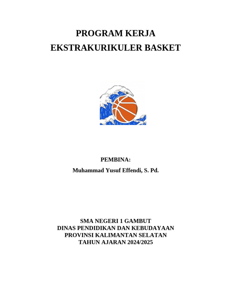 Program Ekskul Basket 2024-2025 | PDF