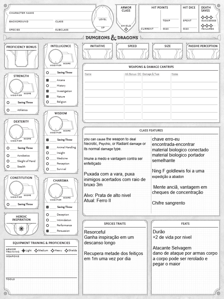 Ficha de Nate Freecks Goldlewis 7 | PDF