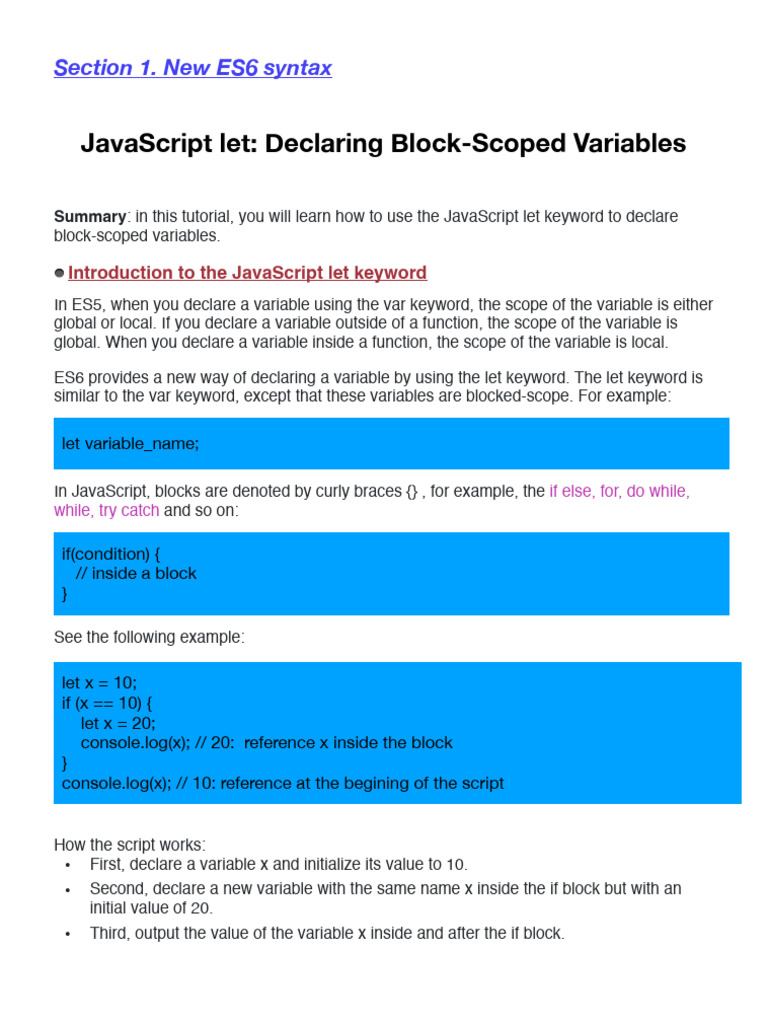 2 Es6 | PDF | Parameter (Computer Programming) | Java Script