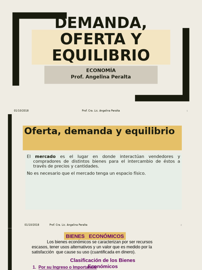 Demanda, Oferta y Equilibrio | PDF | Oferta (economía) | Oferta y demanda