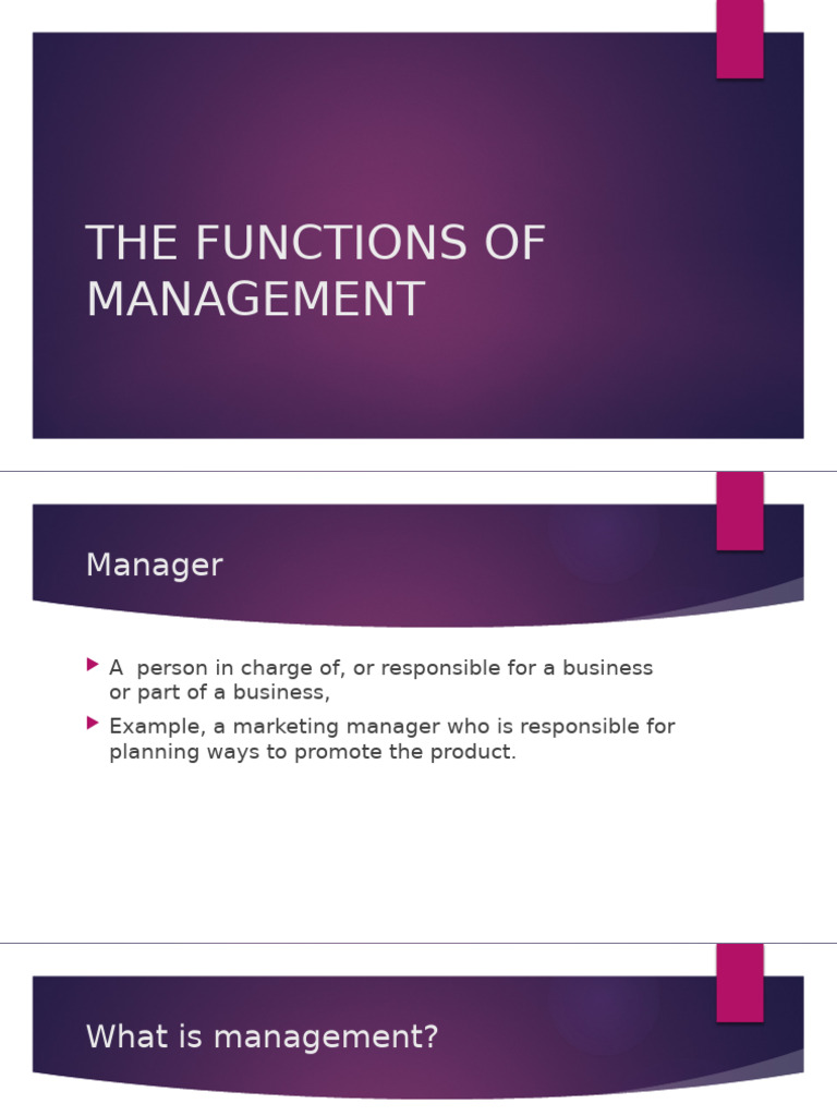 The Functions of Management | PDF | Economies | Organizational Behavior