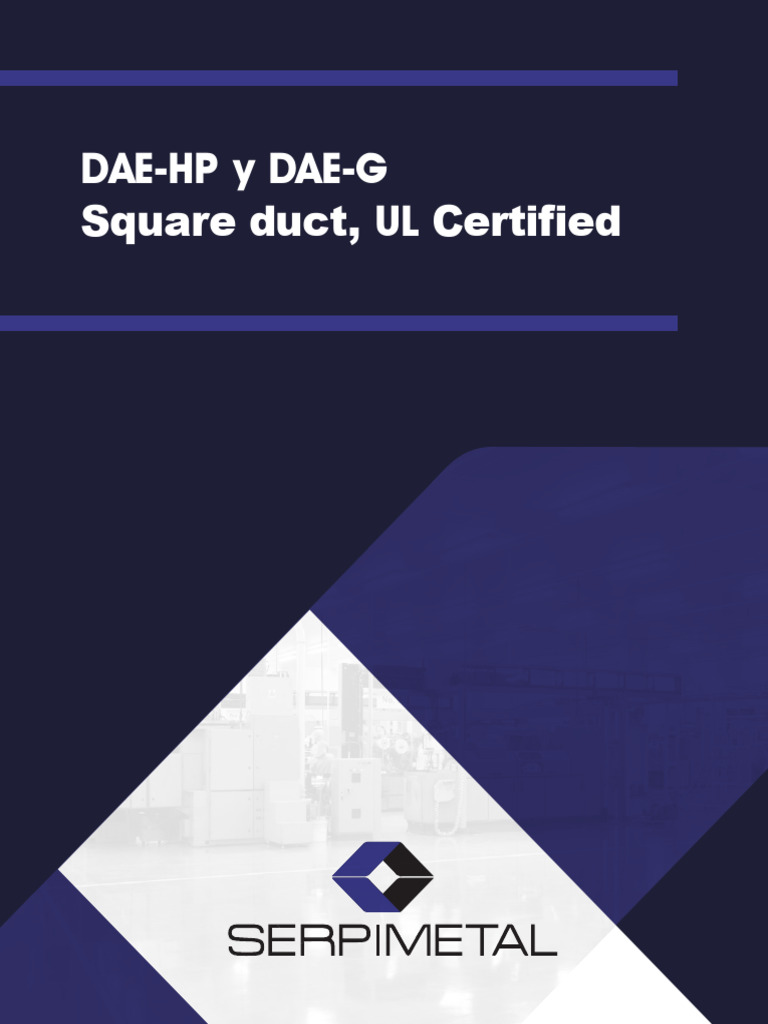 Serpimetal DuctoCertificadoUL DAE 2020 v2 | PDF | Duct (Flow) | Electrical Wiring