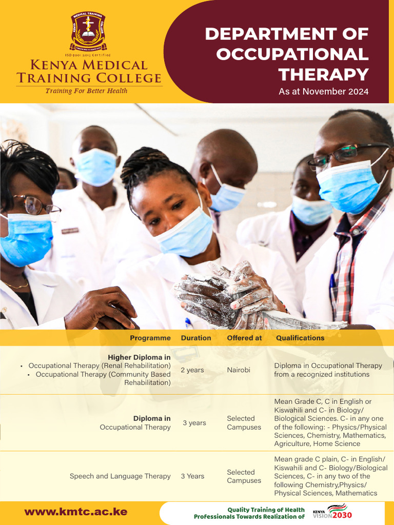 Diploma in Occupational Therapy Kenya | PDF