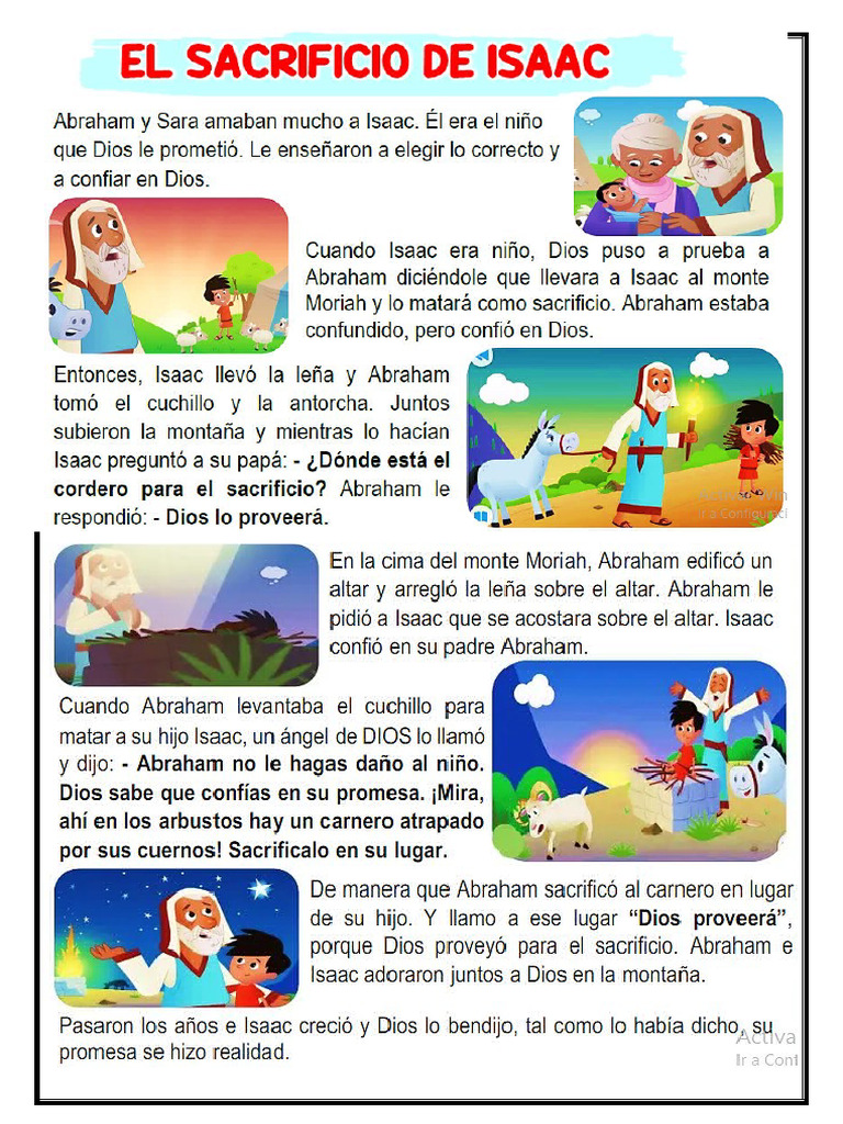 Historia Del Sacrificio de Isaac | PDF
