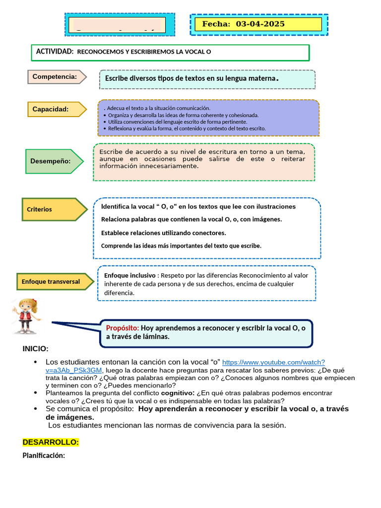 Sesion 5 - Vocal o | PDF | Vocal | Lingüística