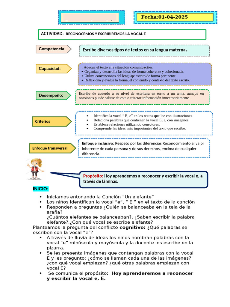 Sesion 3 - Vocal e | PDF | Vocal | Cognición