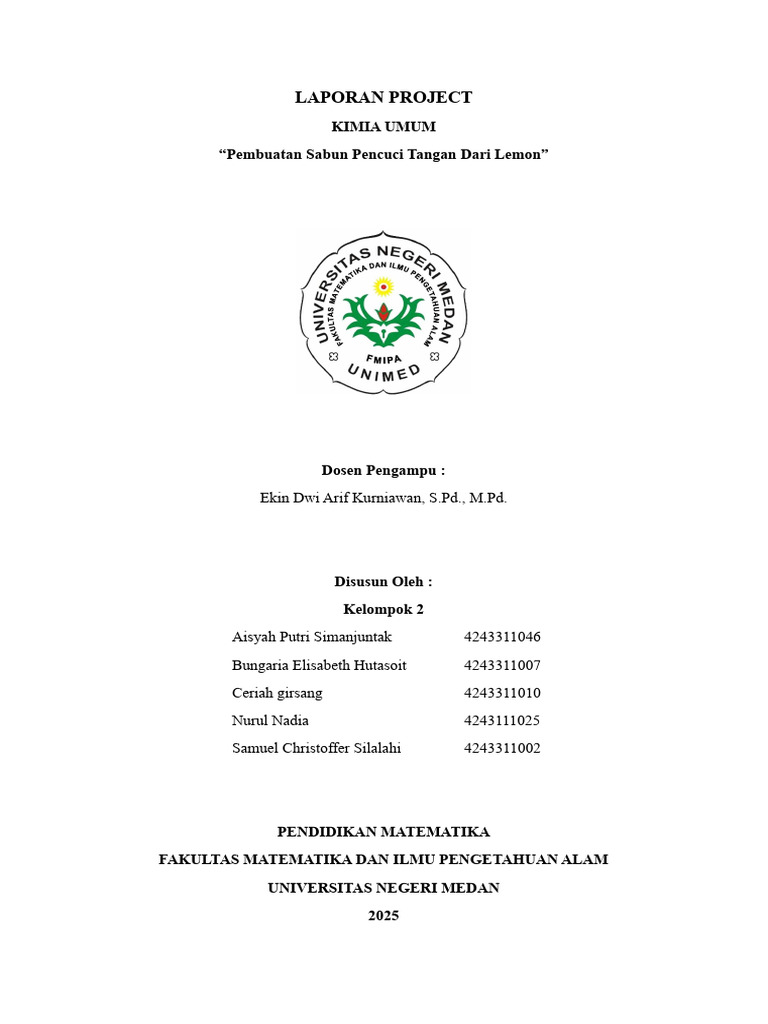 Laporan Project Kelompok 2 | PDF