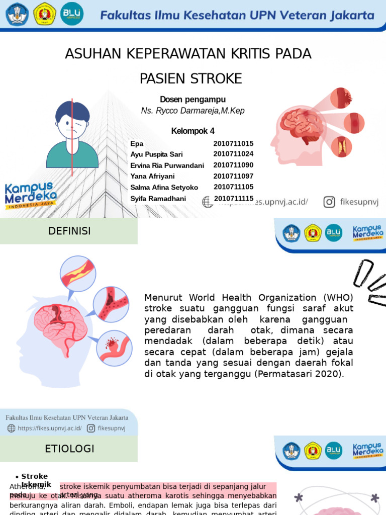 Kel 4 C PPT Askep Kritis Stroke | PDF