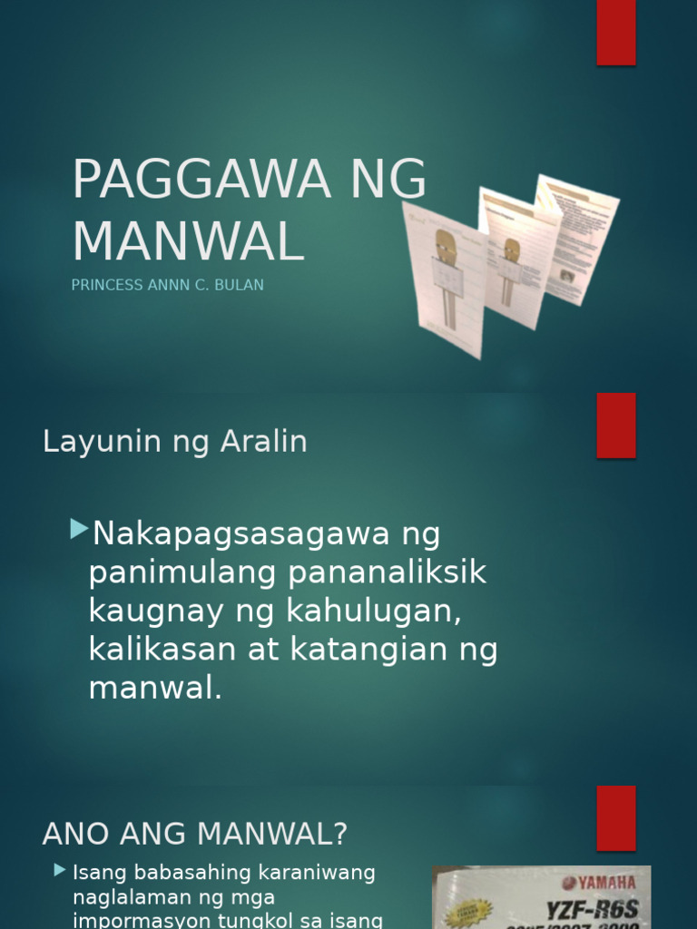 Paggawa NG Manwal | PDF