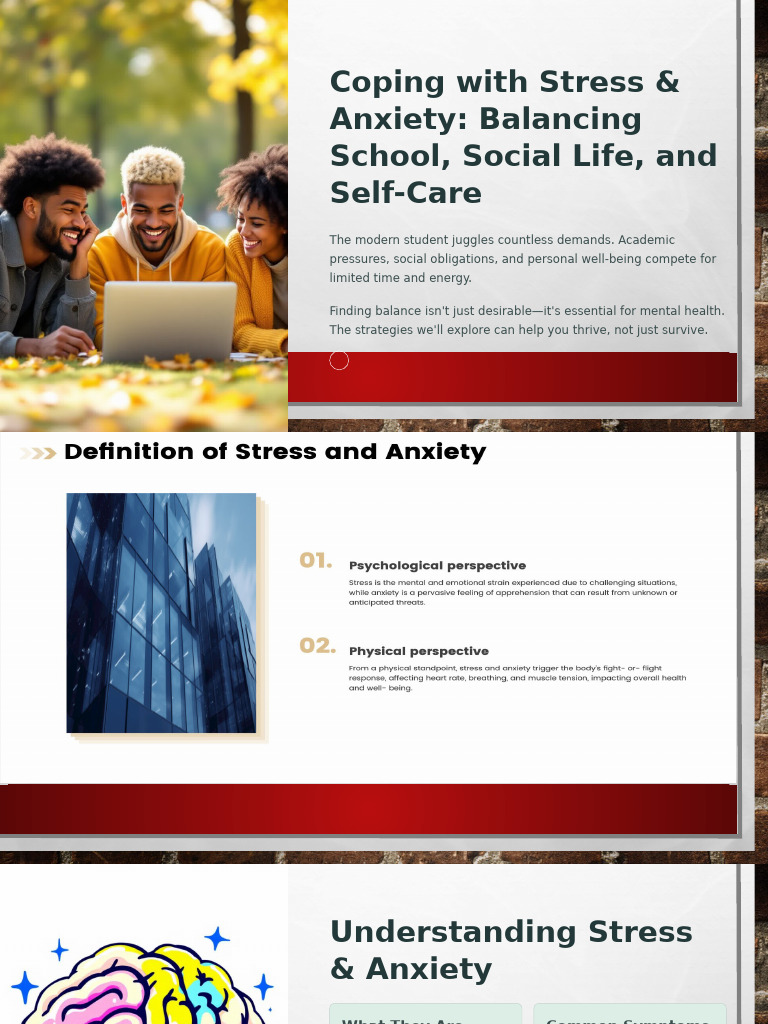 Coping With Stress and Anxiety Balancing School Social Life and Self ...