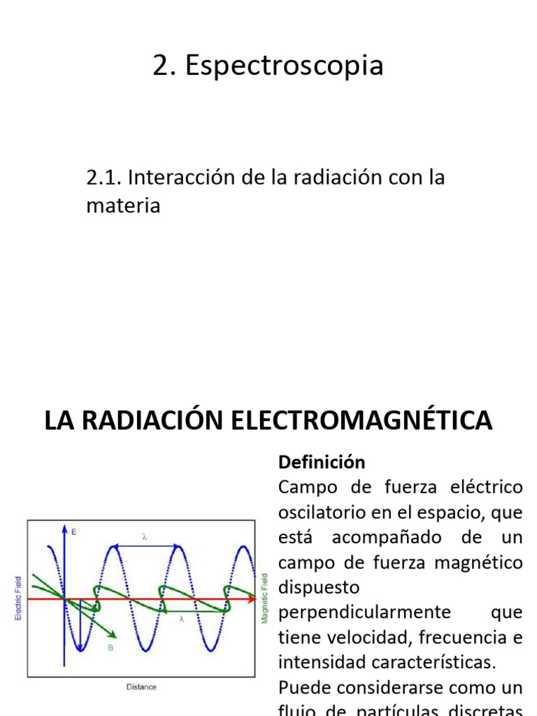Tema 2 1 18P | PDF | Radiación electromagnética | Espectro de emisión