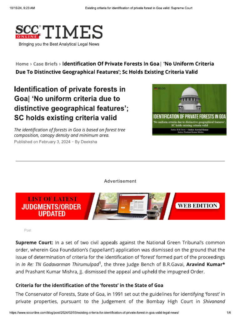 Goa Foundation Vs State of Goa | PDF