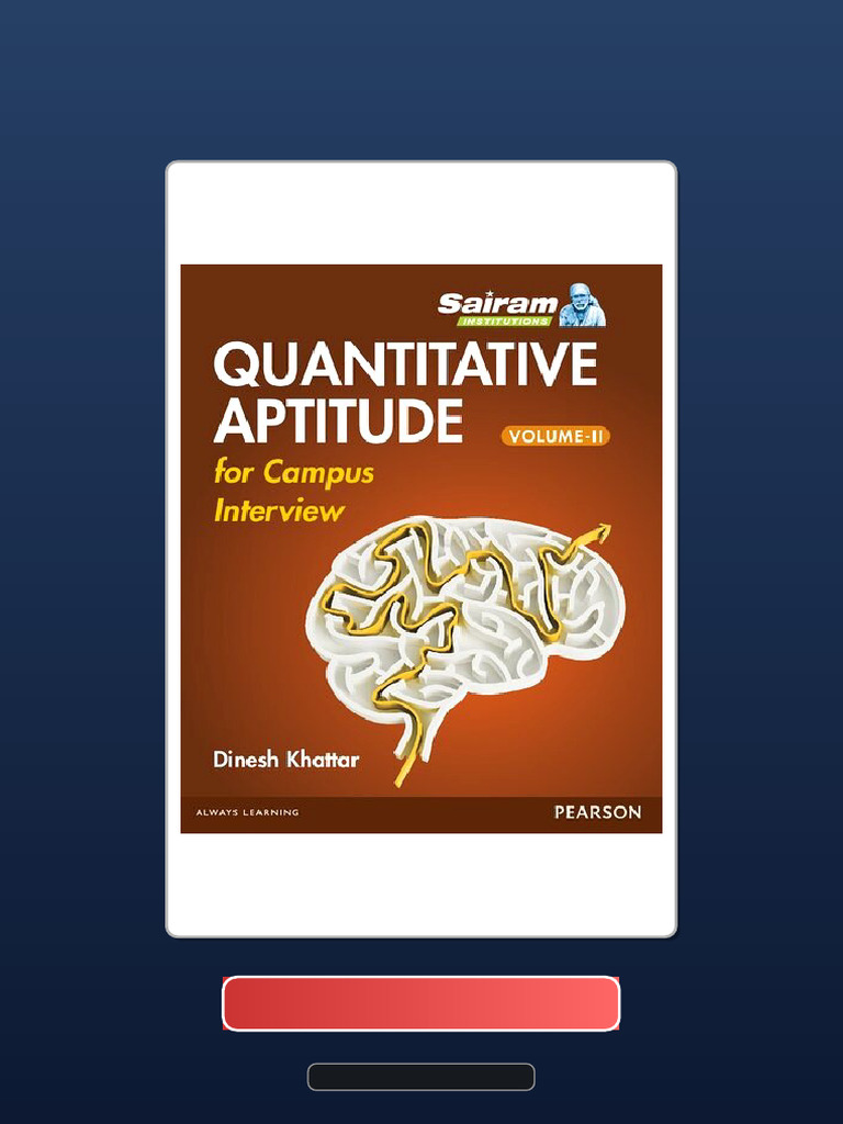 Get Test Bank For Quantitative Aptitude For Camps Interview Vol II HQ ...
