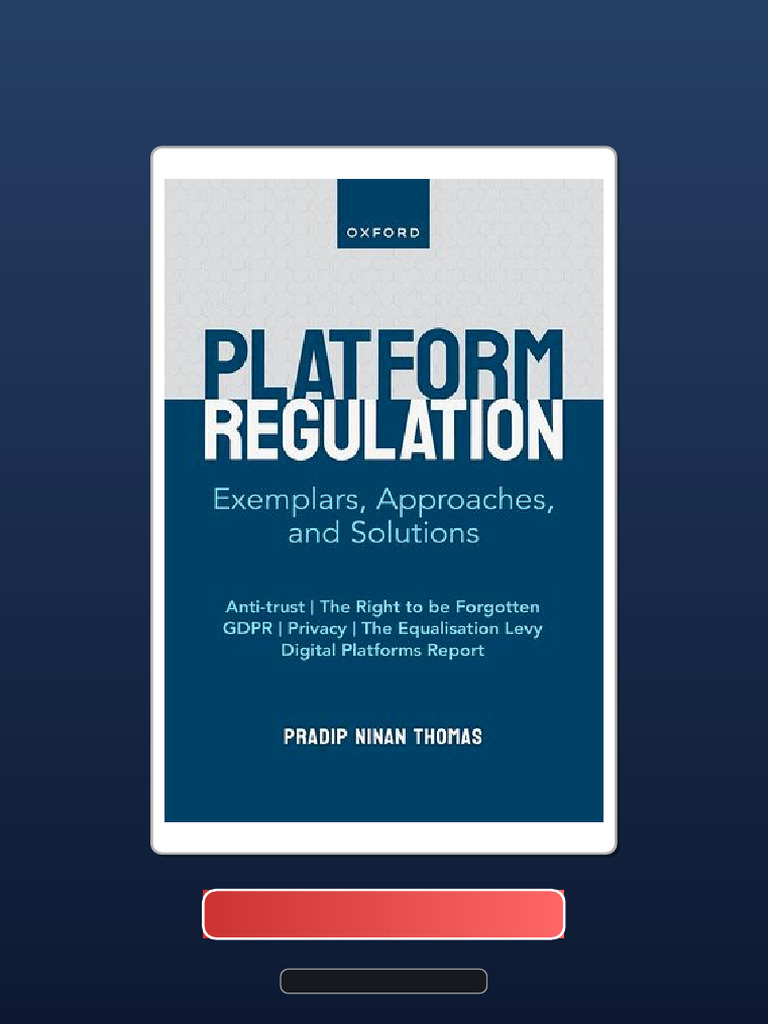 Get Test Bank For Digital Platform Regulation Exemplars Approaches and ...