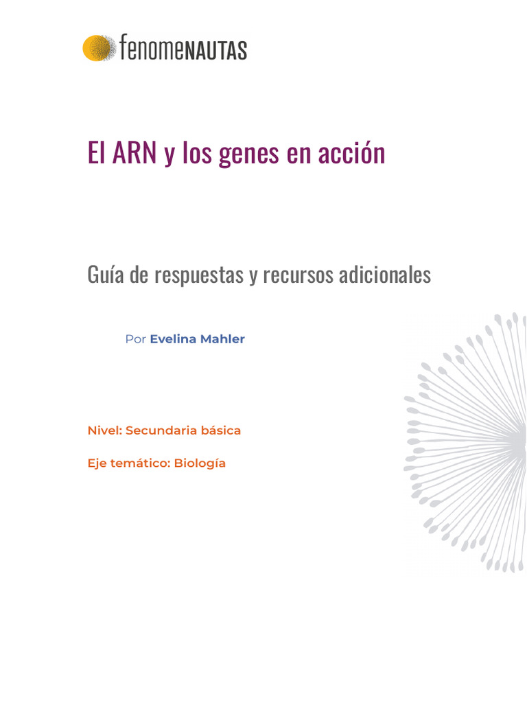 Función de Genes y ARN en Biología | PDF | Rna | Codigo genetico