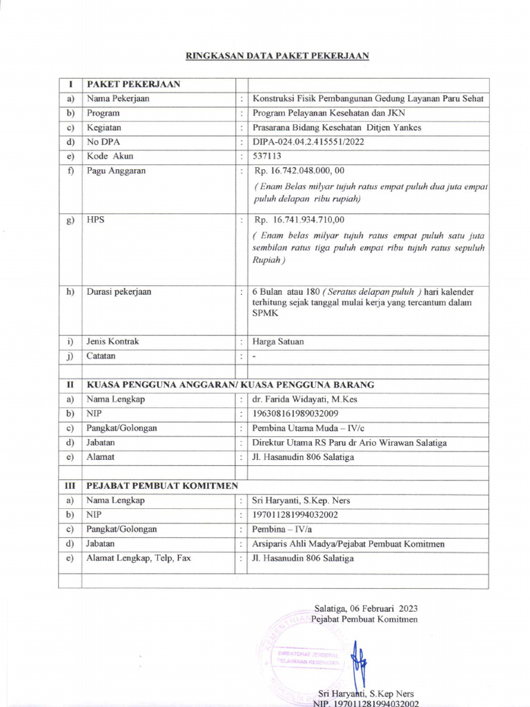 Ringkasan Data Paket | PDF