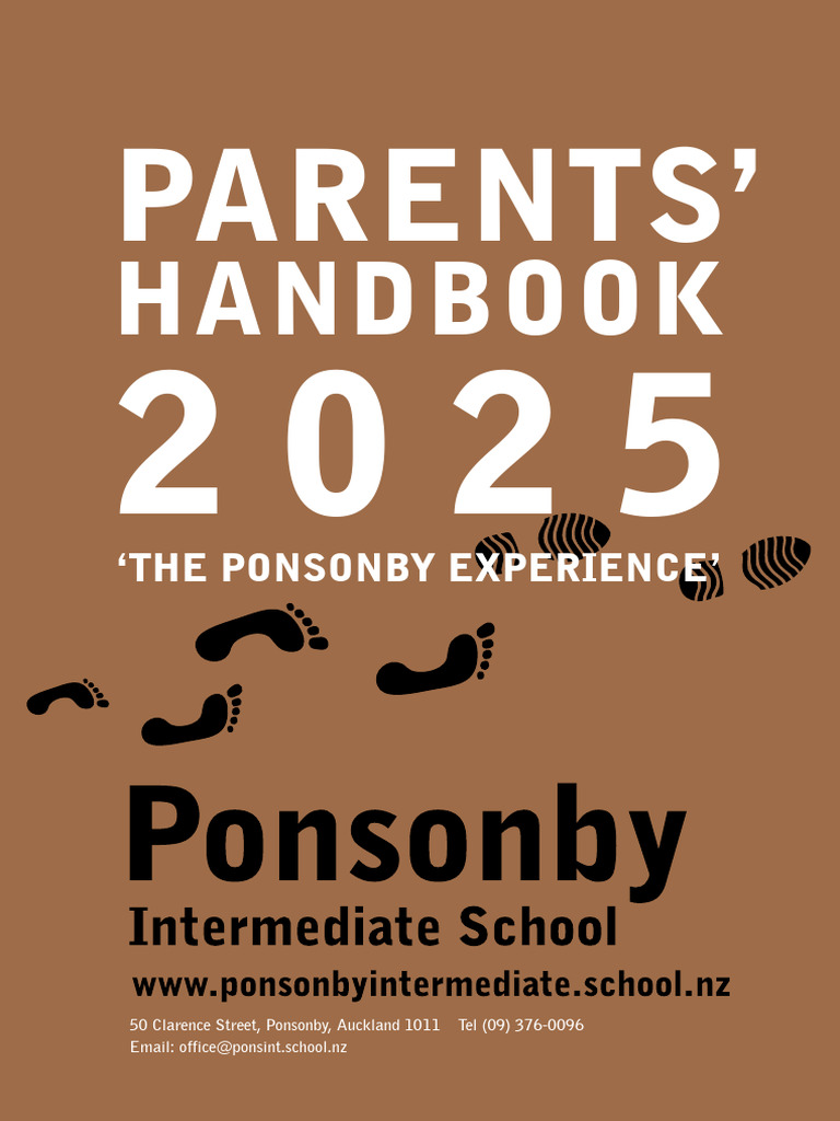Ponsonby Intermediate Parents' Handbook 2023 | PDF | Teachers | Curriculum