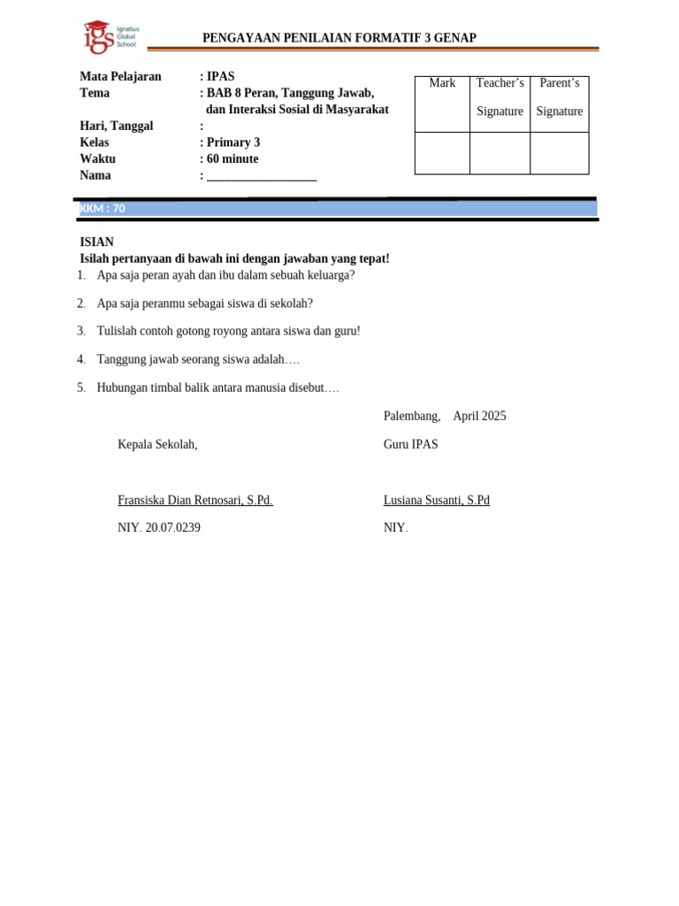 Pengayaan Pf7 Ipas Kls 3-1 | PDF