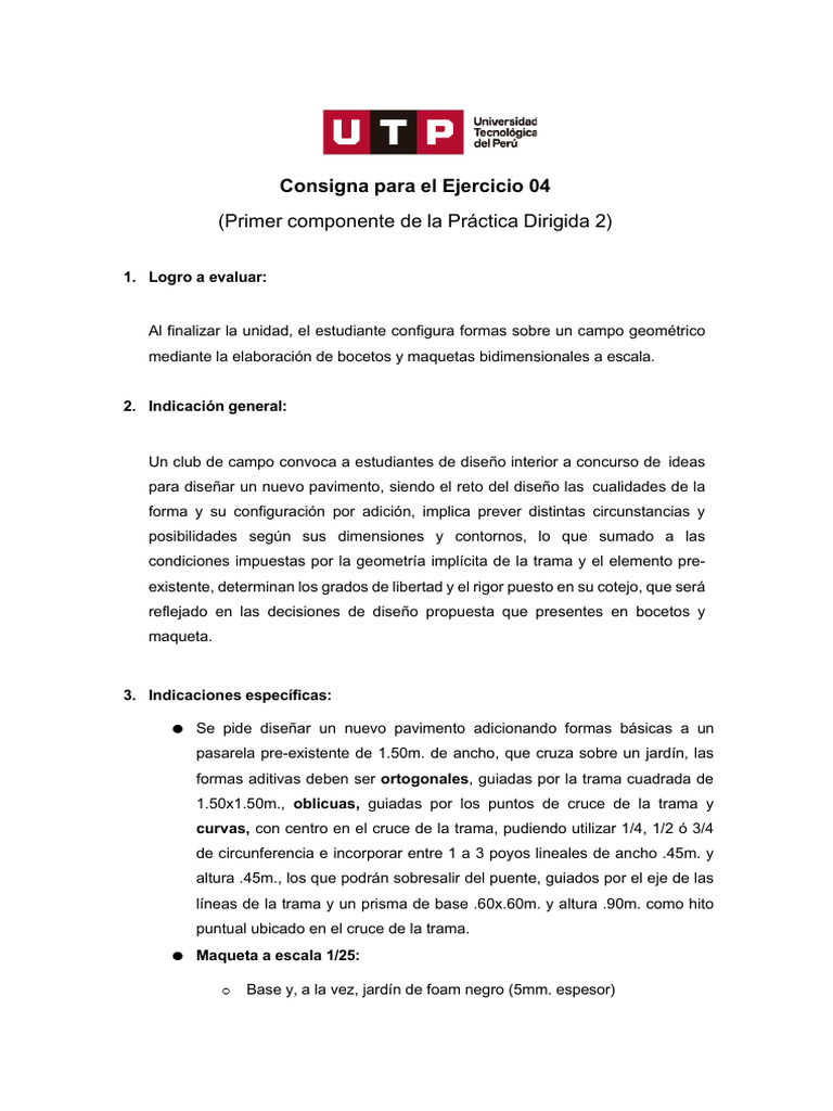 PD2 Indicacione | PDF | Diseño