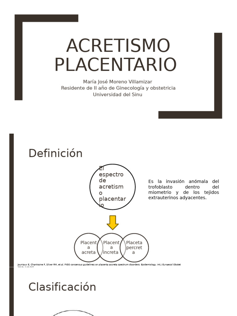 Acretismo Placentario | PDF | Women's Health | Human Pregnancy