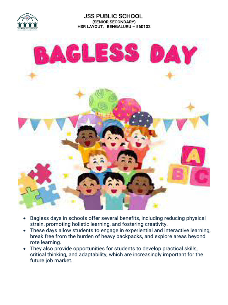 Bagless Day Activities | PDF