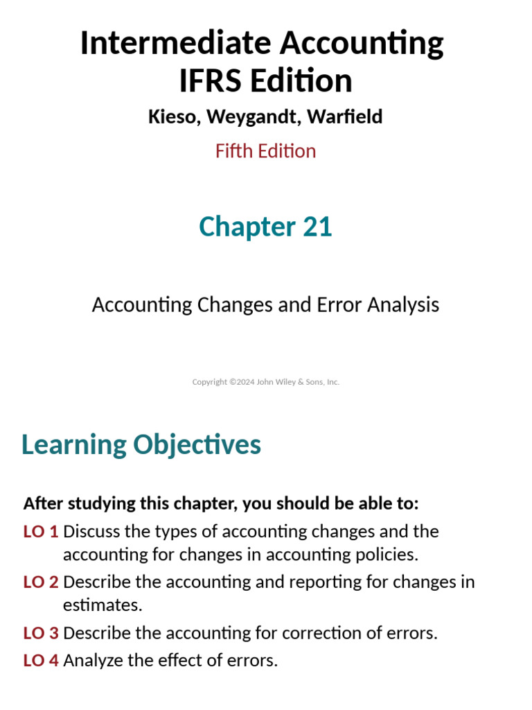 Accounting Changes & Error Analysis Guide | PDF | Deferred Tax ...