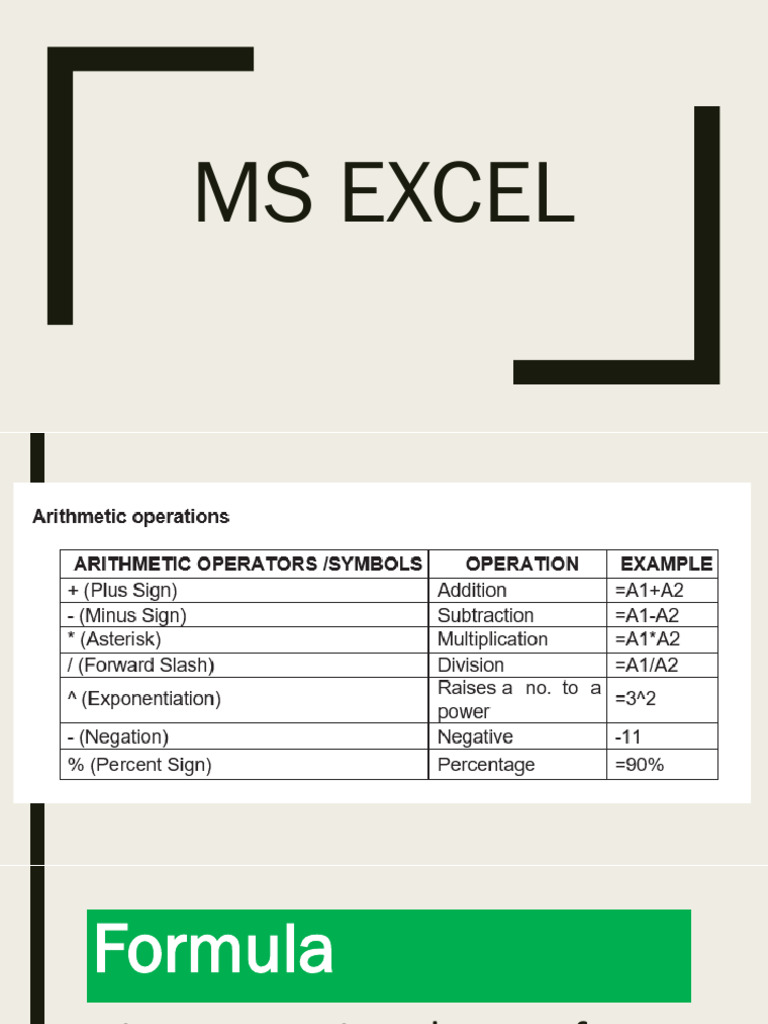 Common Excel Formula Errors Explained | PDF