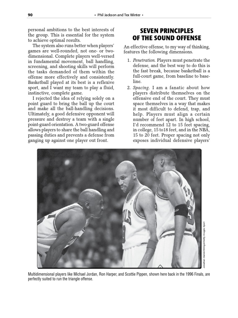 Excerpts From NBA Coaches Playbook: Phil Jackson and Tex Winter Discuss ...