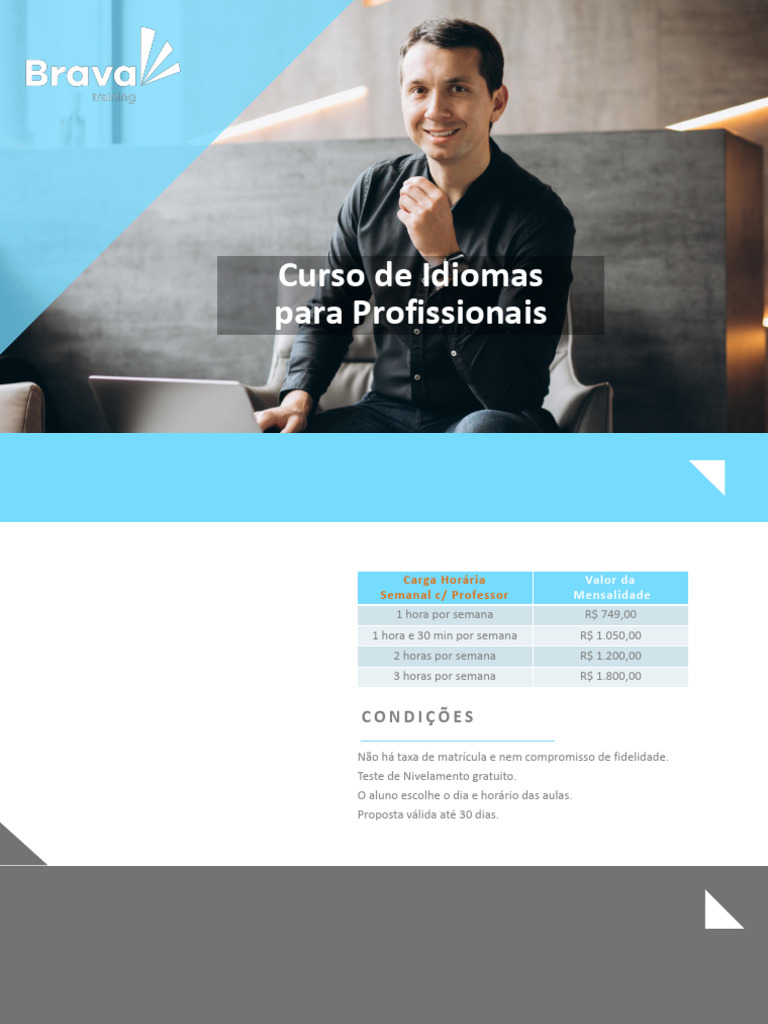 2024 - Proposta de Curso de Inglês para Profissionais | PDF | Gestão de recursos humanos