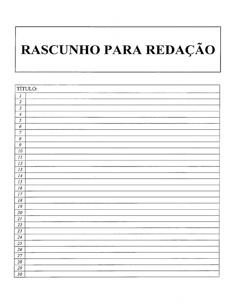 Rascunho Redação | PDF