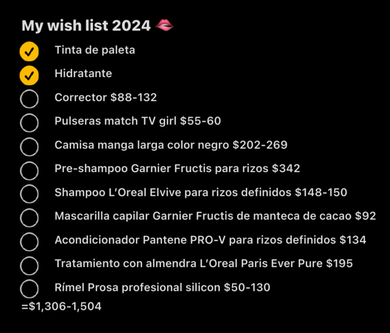My Wish List 2024 ? | PDF
