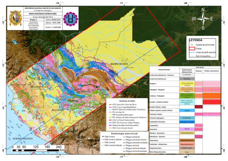 Tarea 4 - Mapa Geologico Estructural Final | PDF