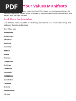 Writing Your Manifesto: A Guide | PDF | Brainstorming | Proofreading