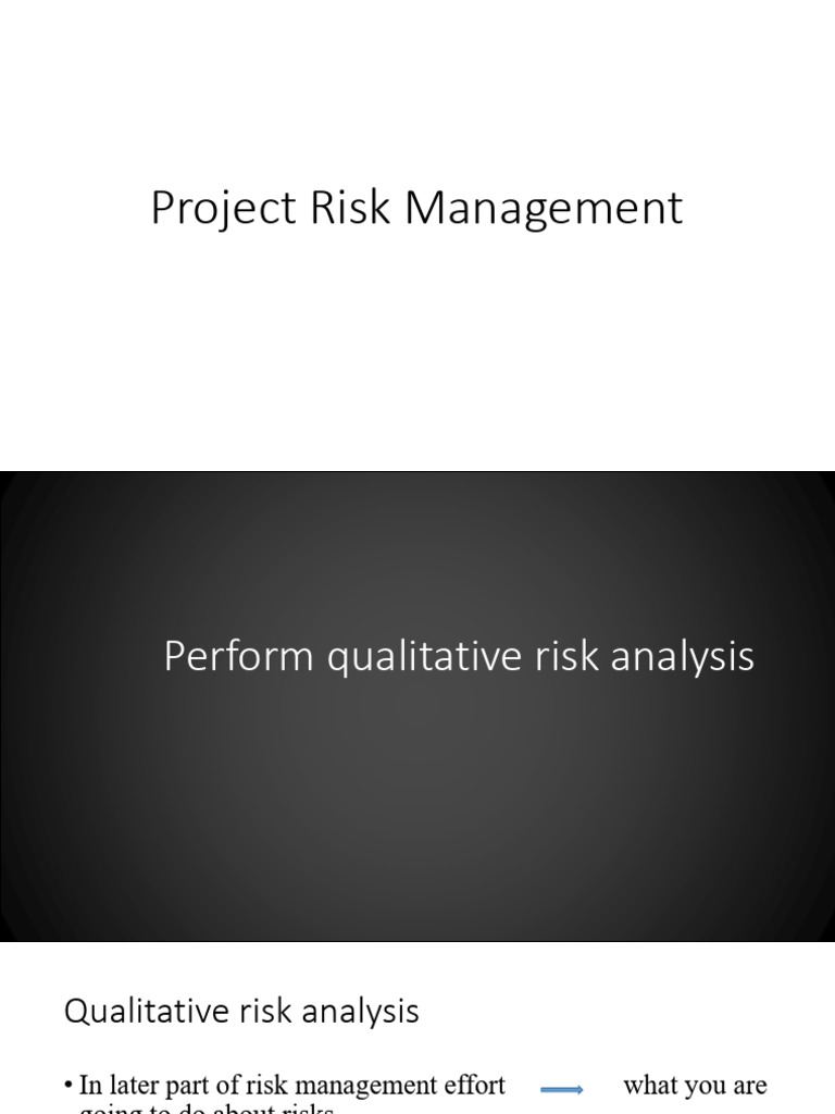 Project Risk Management | PDF | Risk | Risk Management