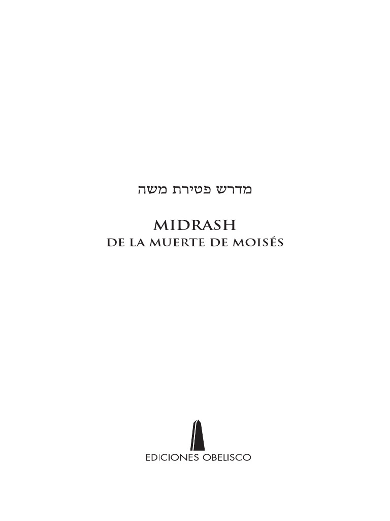 Midrash Moshe | PDF | Moisés | Libro del éxodo