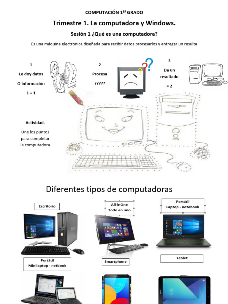 Computacion Primaria 1° Grado | PDF