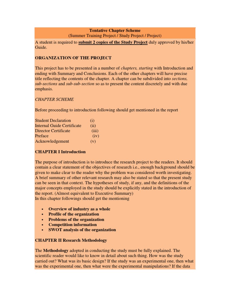 Tentative Chapter Scheme | PDF | Data Analysis | Scientific Method