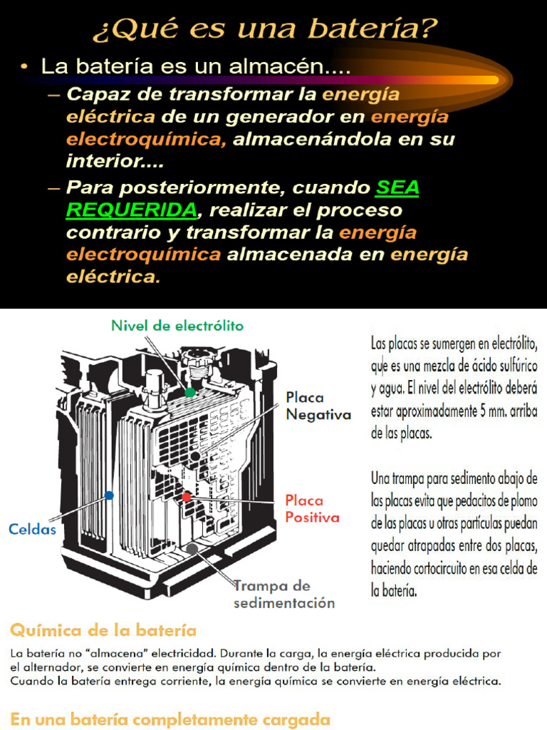 Batería (Partes, Tipos) . | PDF