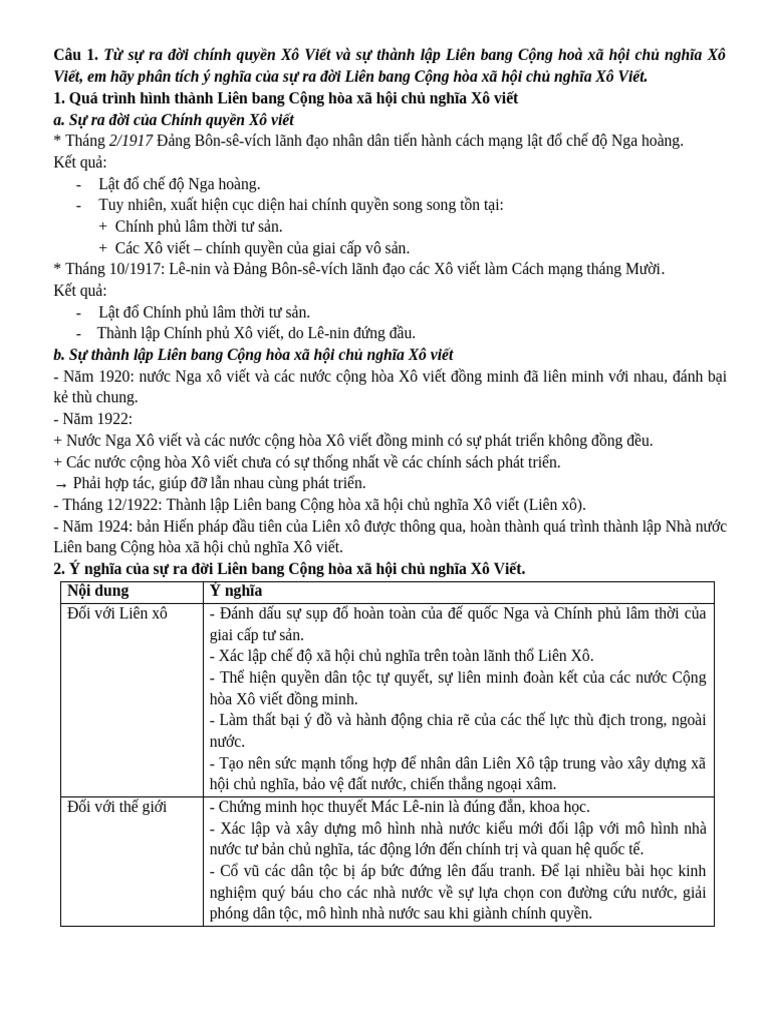 De Cuong Lich Su Hk1 | PDF