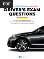 Alberta Driving Test Practice 300 Questions | PDF | Traffic | Traffic Light