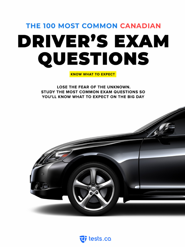 100 Most Common Drivers Exam Questions Canada - 241112 - 175212 | PDF