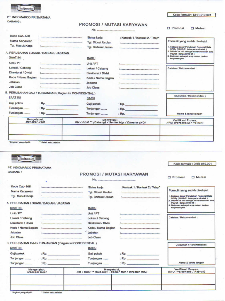 Promosi Mutasi | PDF