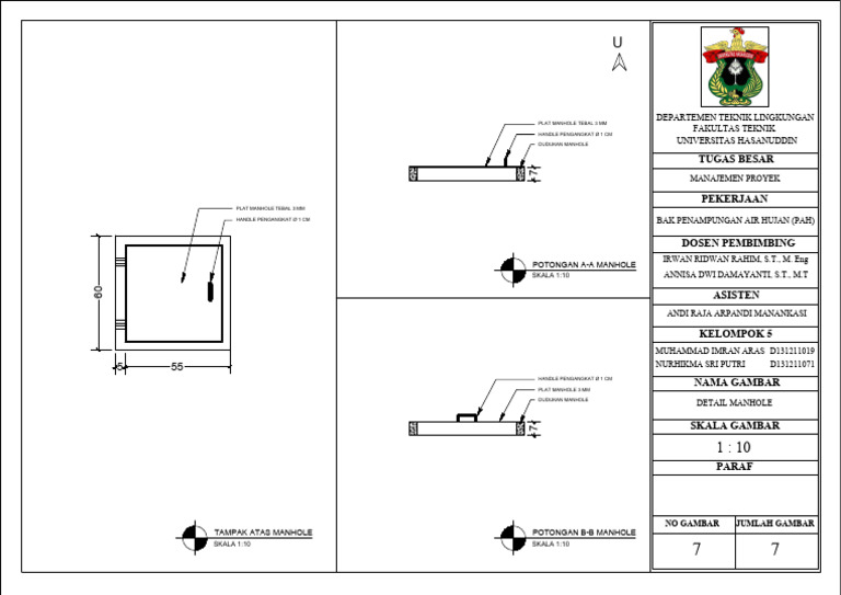 Detail Manhole Beton dan Desain Teknik | PDF