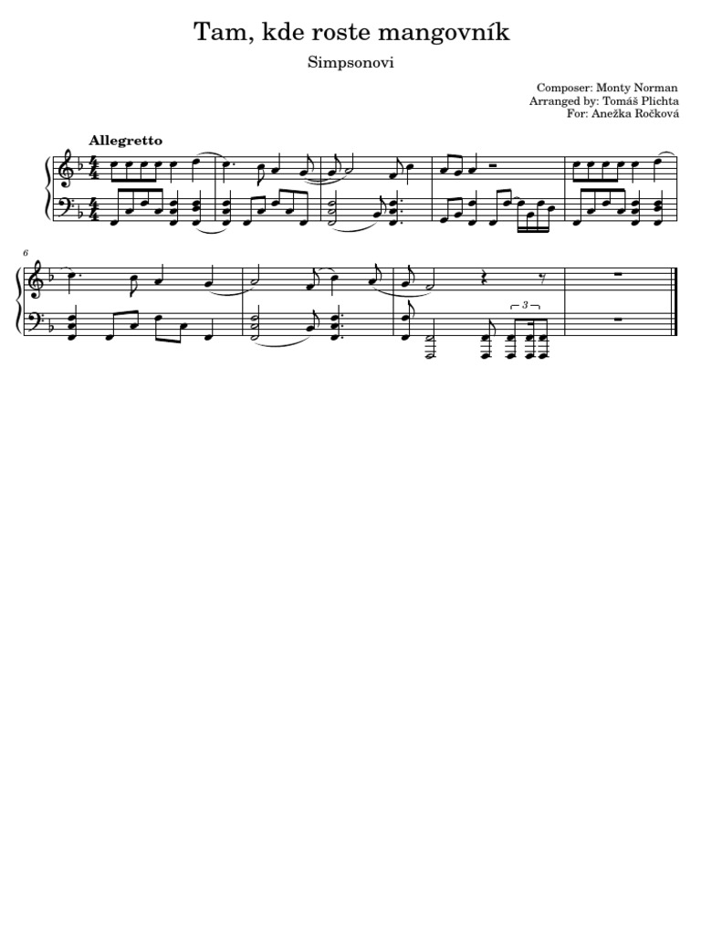 Tam, Kde Roste Mangovník | PDF