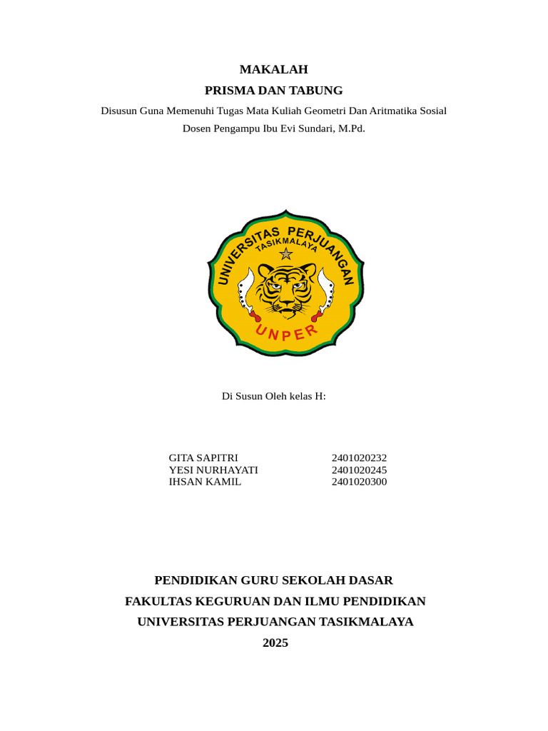 Geometri Prisma dan Tabung: Panduan Lengkap | PDF