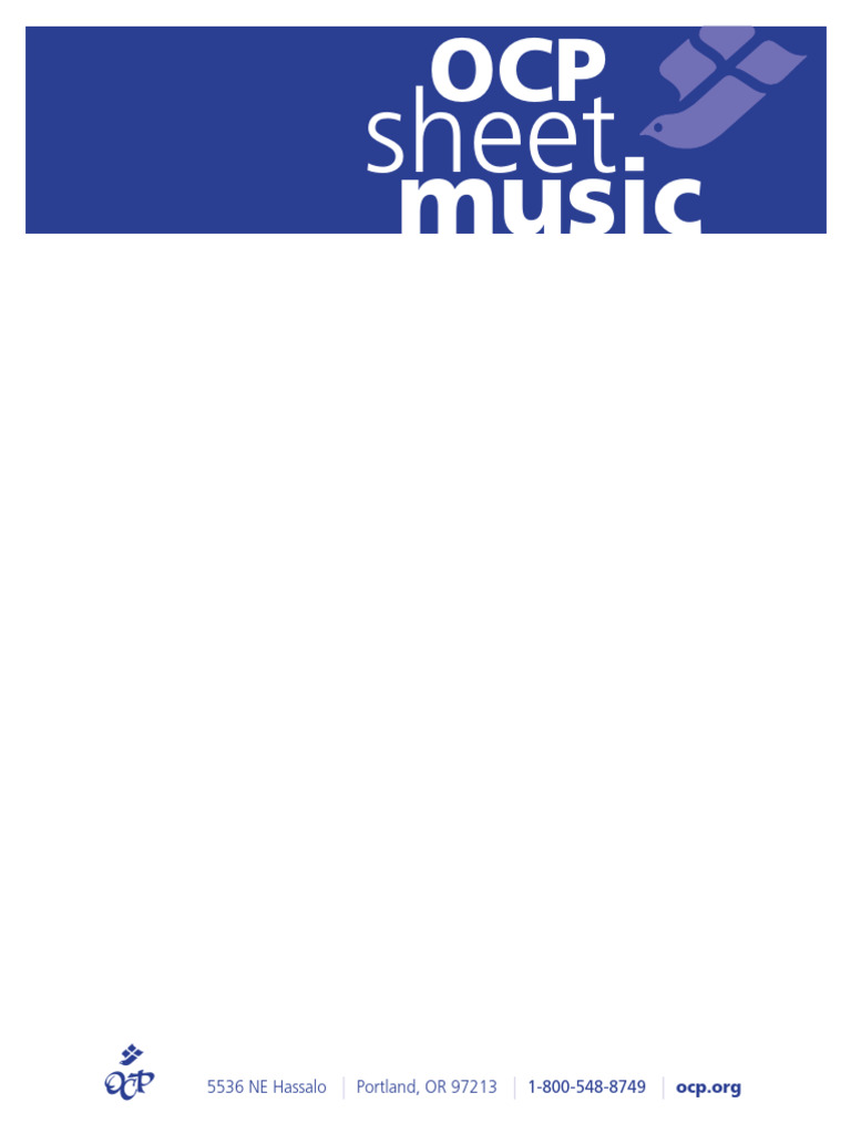 One Spirit, One Church Sheet Music | PDF